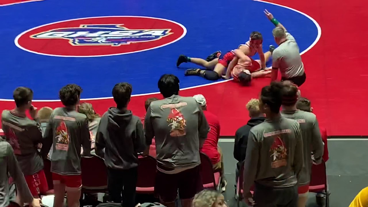 Efrain Ramos GHSA Team State Duals 160lbs - YouTube