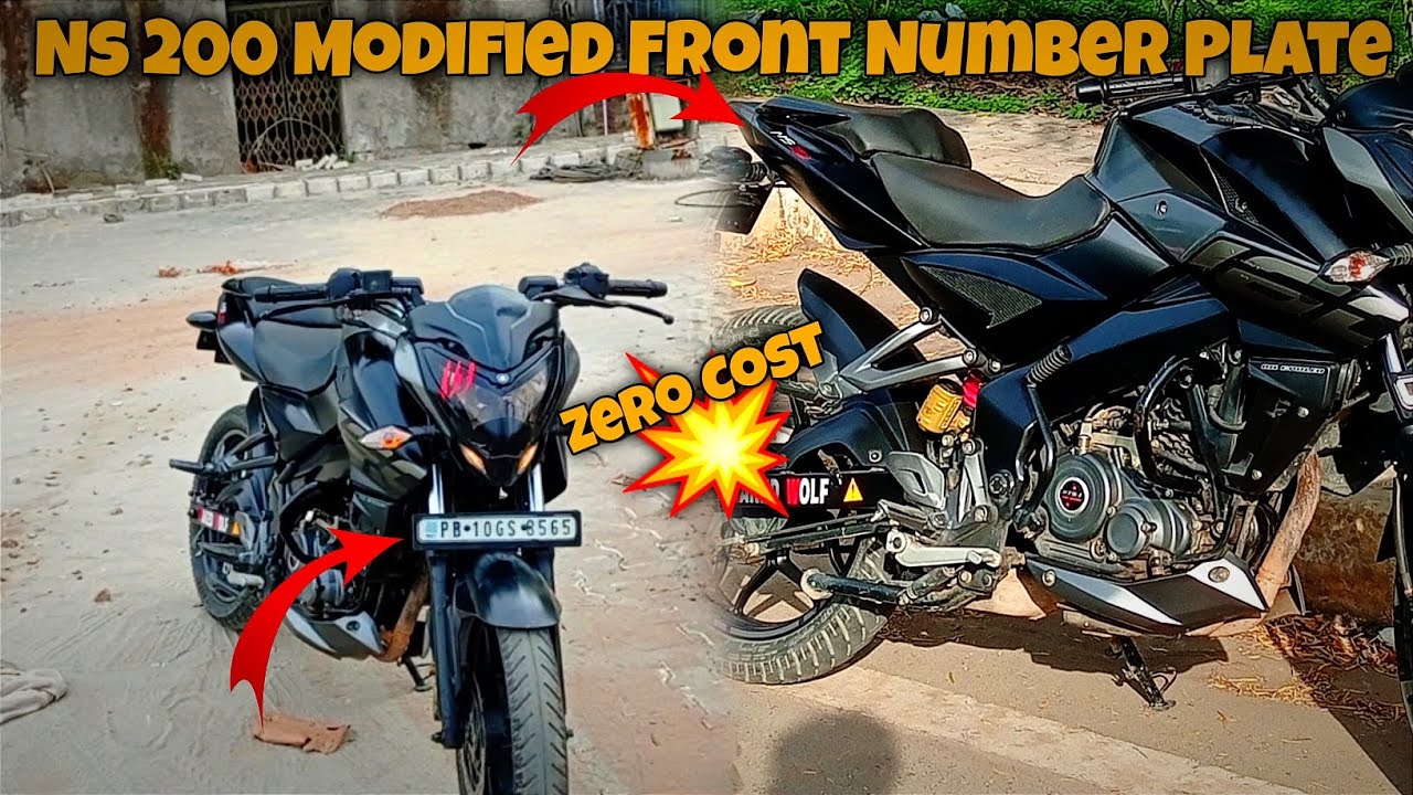 Modified Number Plate Ns 200 😍 | Zero Cost | Touhid Vlogs - YouTube