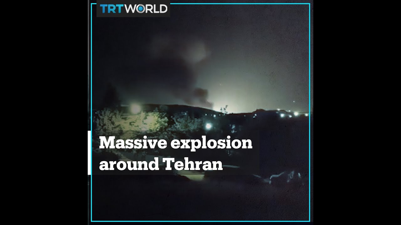 Videos on social media allegedly showing a huge explosion in Iran’s ...