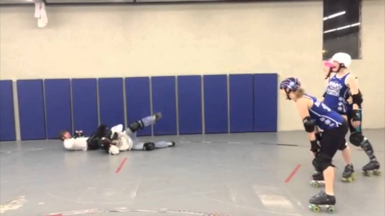 Jesse and Amanda with Pike in the Morning- Roller Derby Training - YouTube