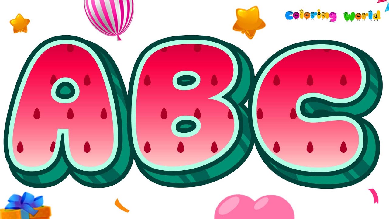 ABC Song with Coloring World | ABC SONG | Learning ABC Basic English ...