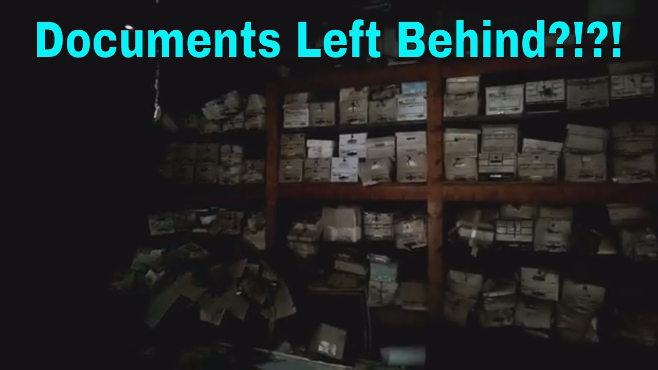 LOST Documents Left Behind and ABANDONED - YouTube
