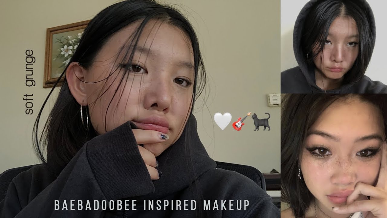 *beabadoobee* INSPIRED back to school MAKEUP TUTORIAL *soft grunge/faux ...
