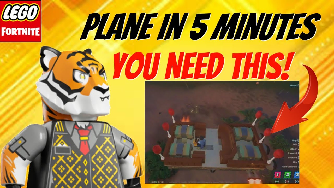 Master Building the Easiest Lego Fortnite Plane with Storage - YouTube