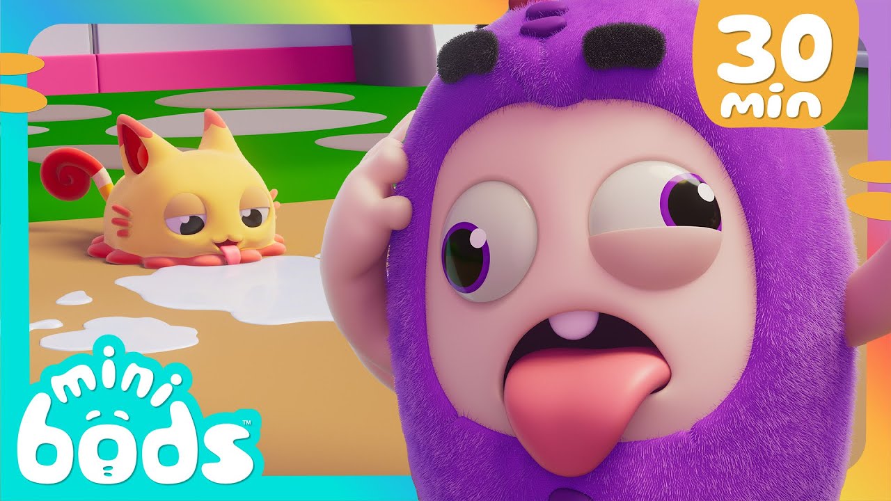 Minibods NEW! 🧼 Muddy Minibods!🧼 | Baby Oddbods | Comedy Funny Cartoons ...