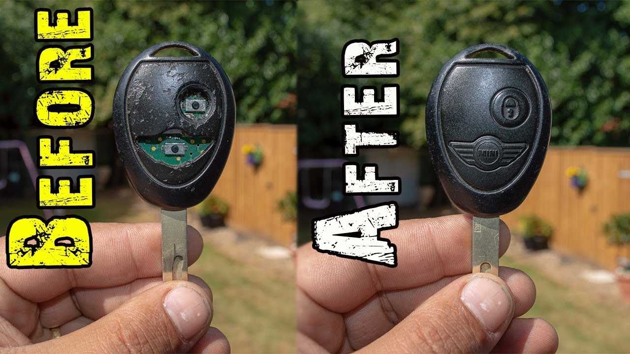 Mini Cooper R53 original key repair - Key Blade Removal - YouTube