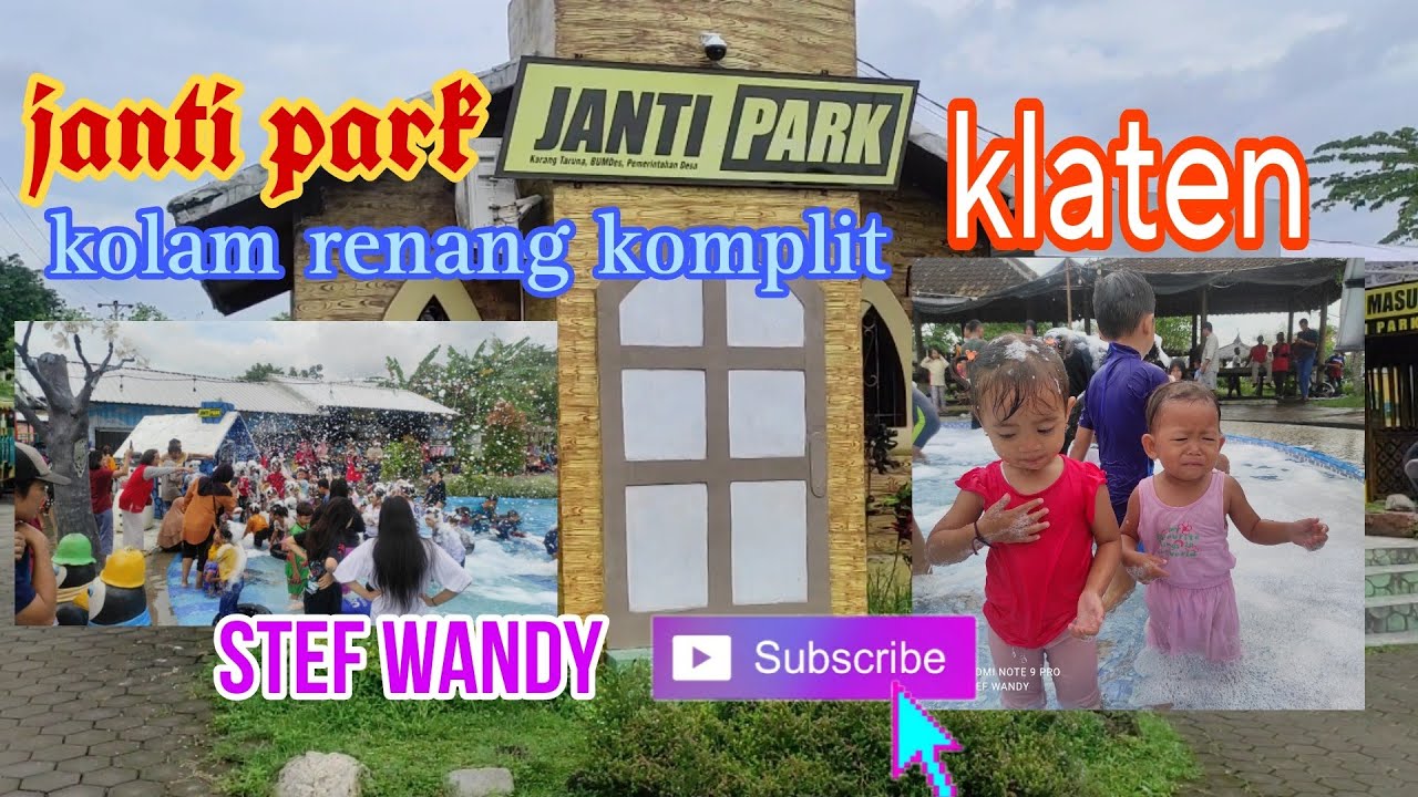 Janti park area bermain air yg komplit kolam renang buat semua kalangan ...