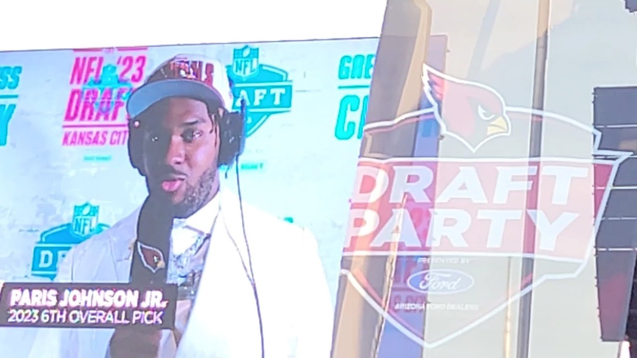 Paris Johnson Jr 2023 6th overall pick | draft party 2023 ...