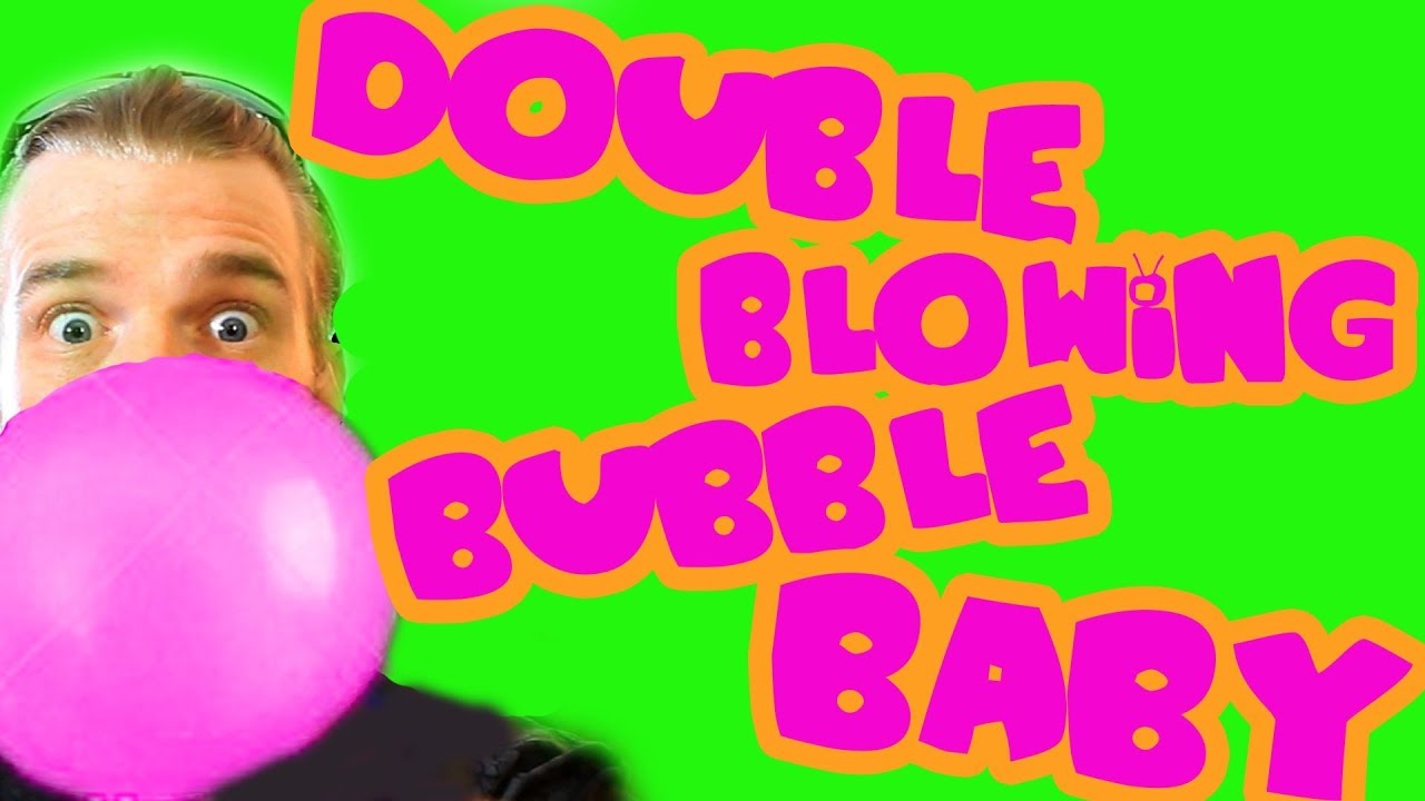 Double Blowing Bubble Baby - YouTube