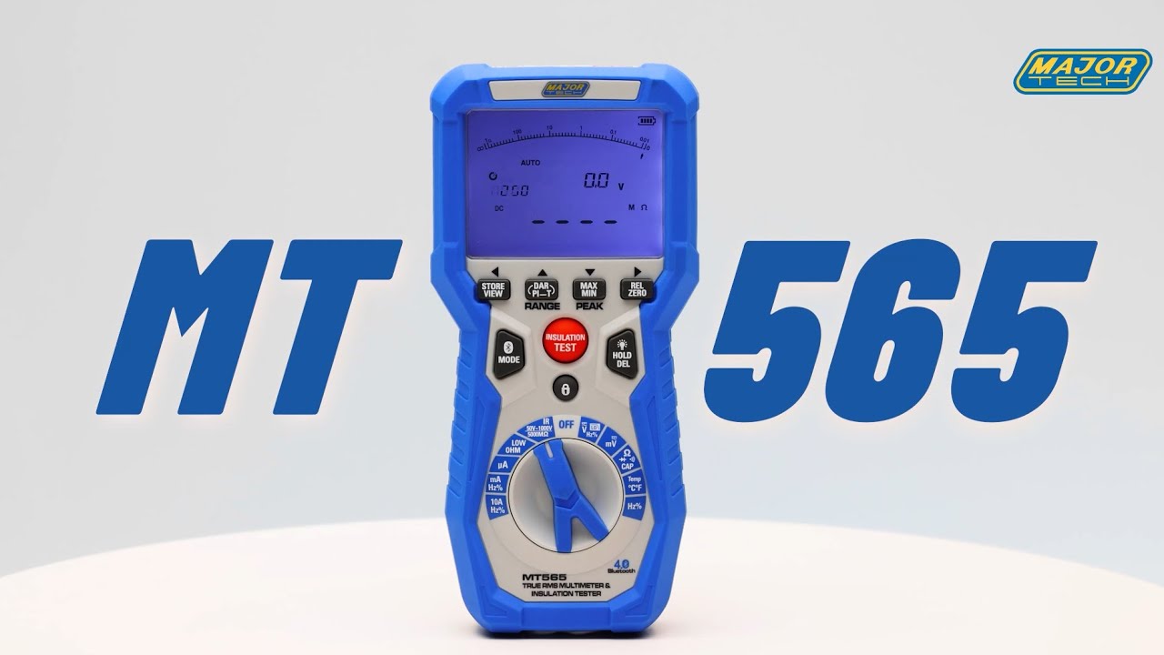 MT565 Bluetooth Insulation Resistance Tester - YouTube