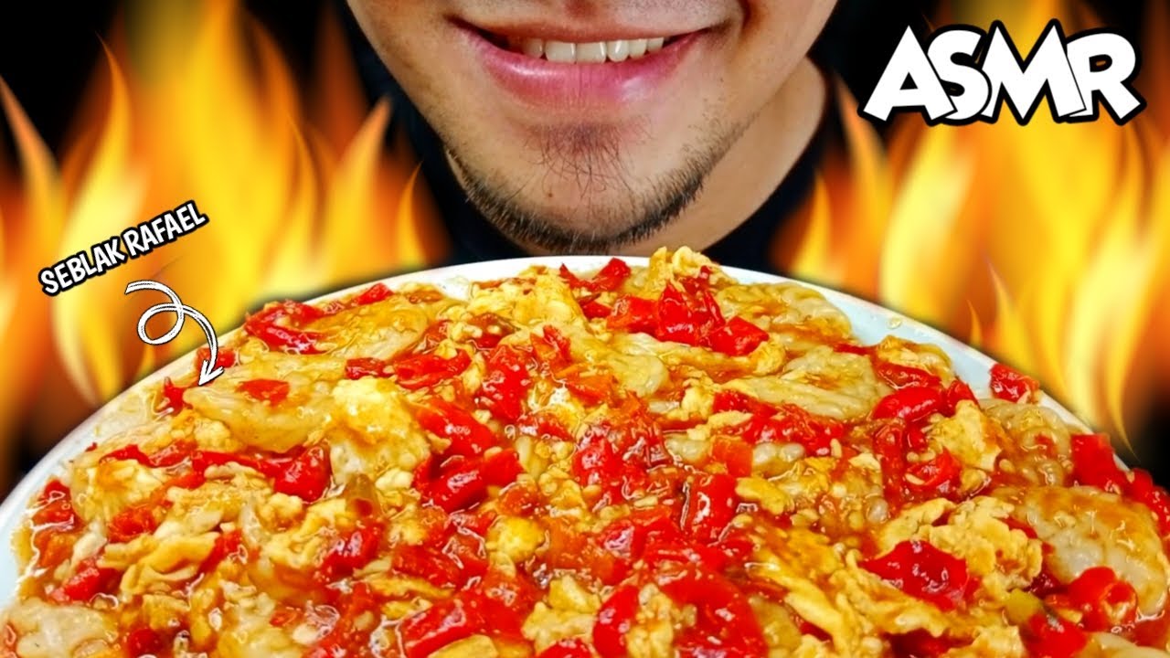 ASMR SEBLAK RAFAEL VIRAL 100 CABE PEDES GILA - MUKBANG ASMR - YouTube