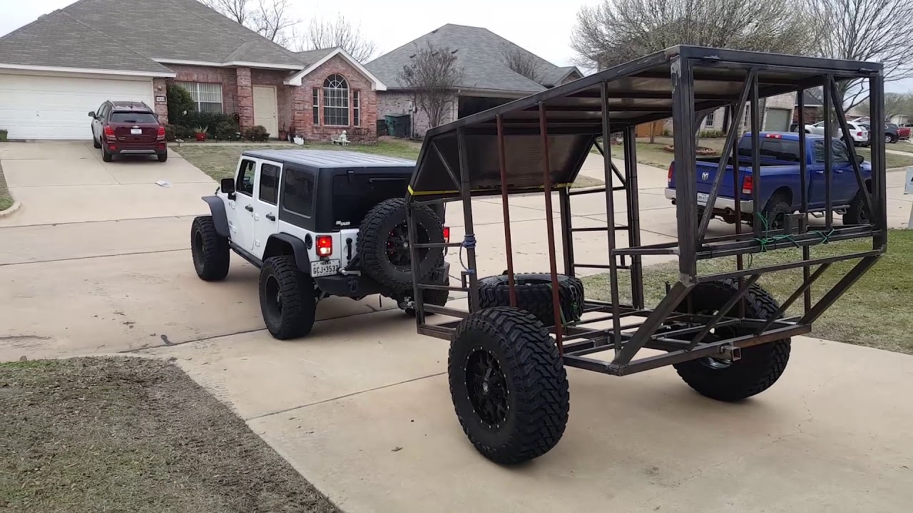 Offroad JEEP trailer build pt. 1 - YouTube