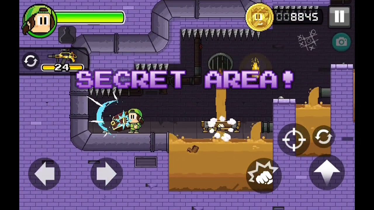Dan the man stage 8-3-1 all secret areas - YouTube
