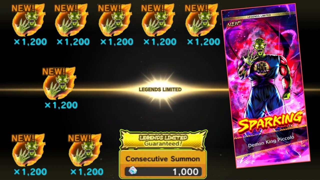 New LF Demon King Piccolo Banner Summoning | Summon | Dragon Ball ...