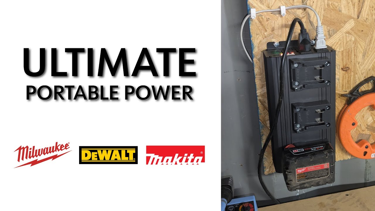 Ultimate Portable Inverter: Use DeWalt, Makita, or Milwaukee Power Tool ...