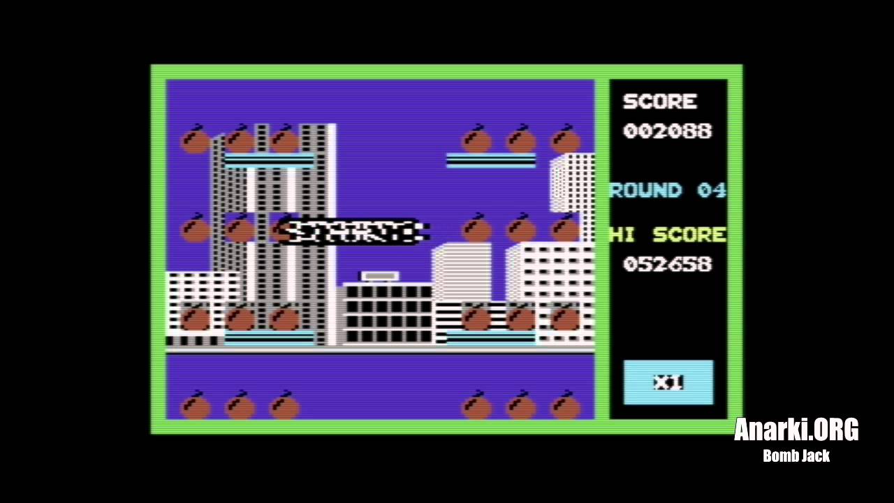 Bomb Jack ( Commodore 64 ) 1986 - YouTube