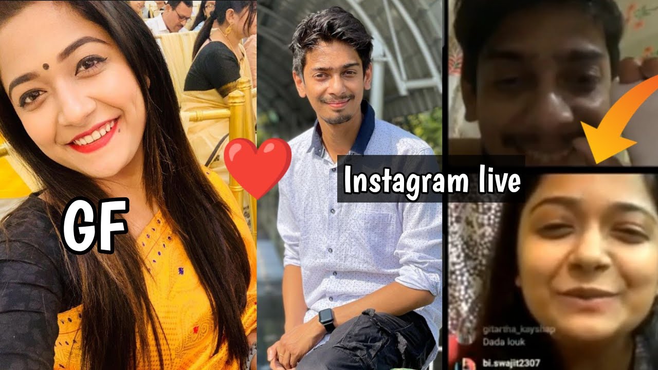 dimpu baruah Instagram live with his cute Girlfriend ️ ? dimpu baruah ...