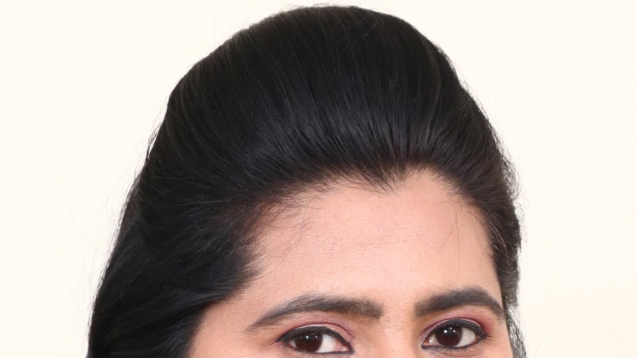 Front Puff With French Braid Hairstyle Tutorial || How to Make French ...