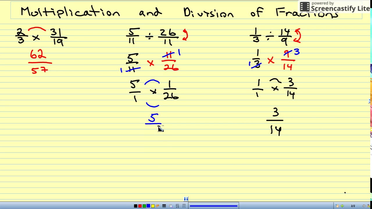 Algebra 1 CP Fractional Arithmetic - YouTube