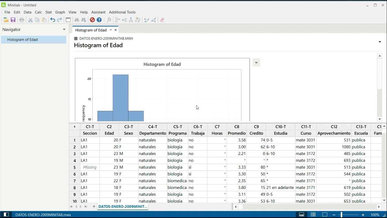 Gráfica de Ojiva con MINITAB 19 - YouTube
