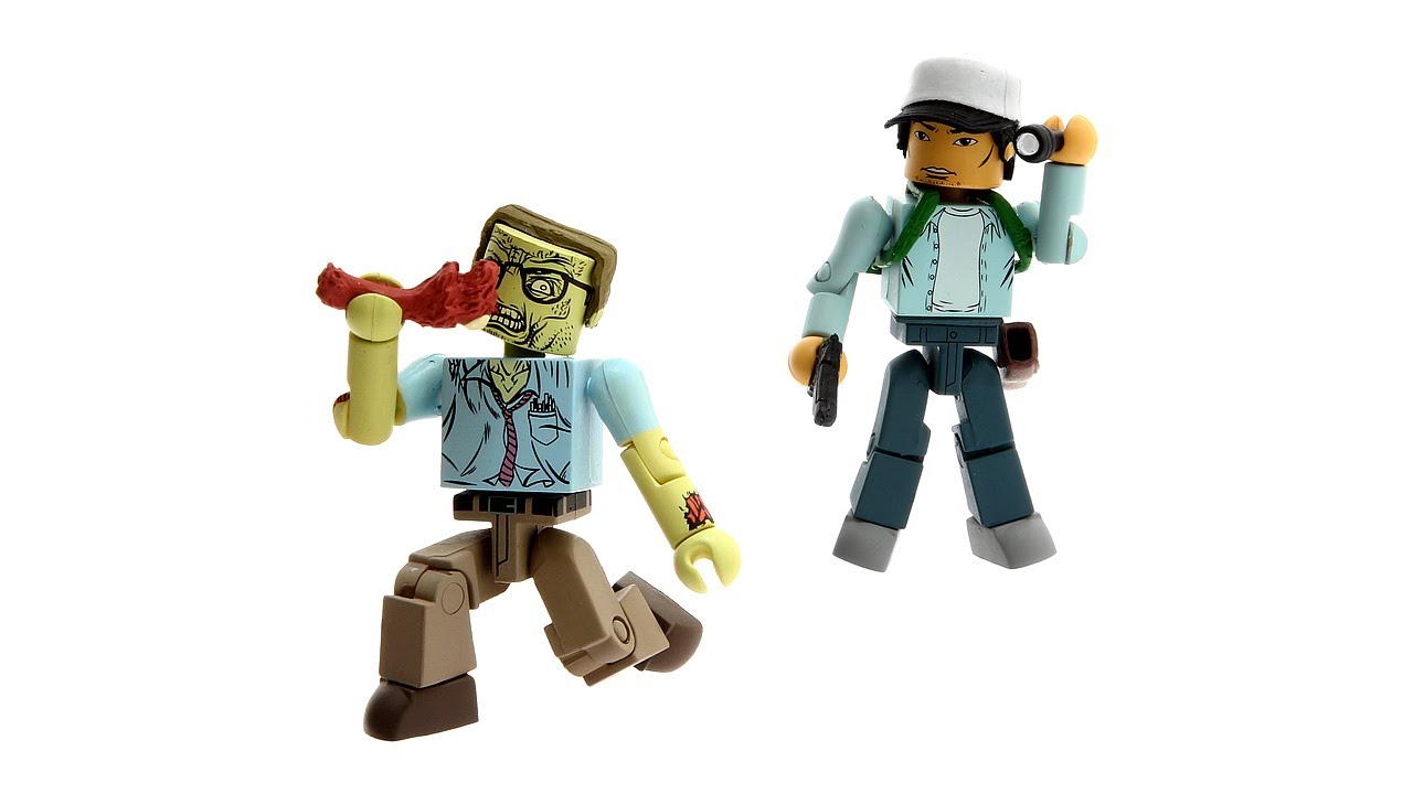 The Walking Dead Minimates Glenn & Nerd Zombie TRU Exclusive Review ...