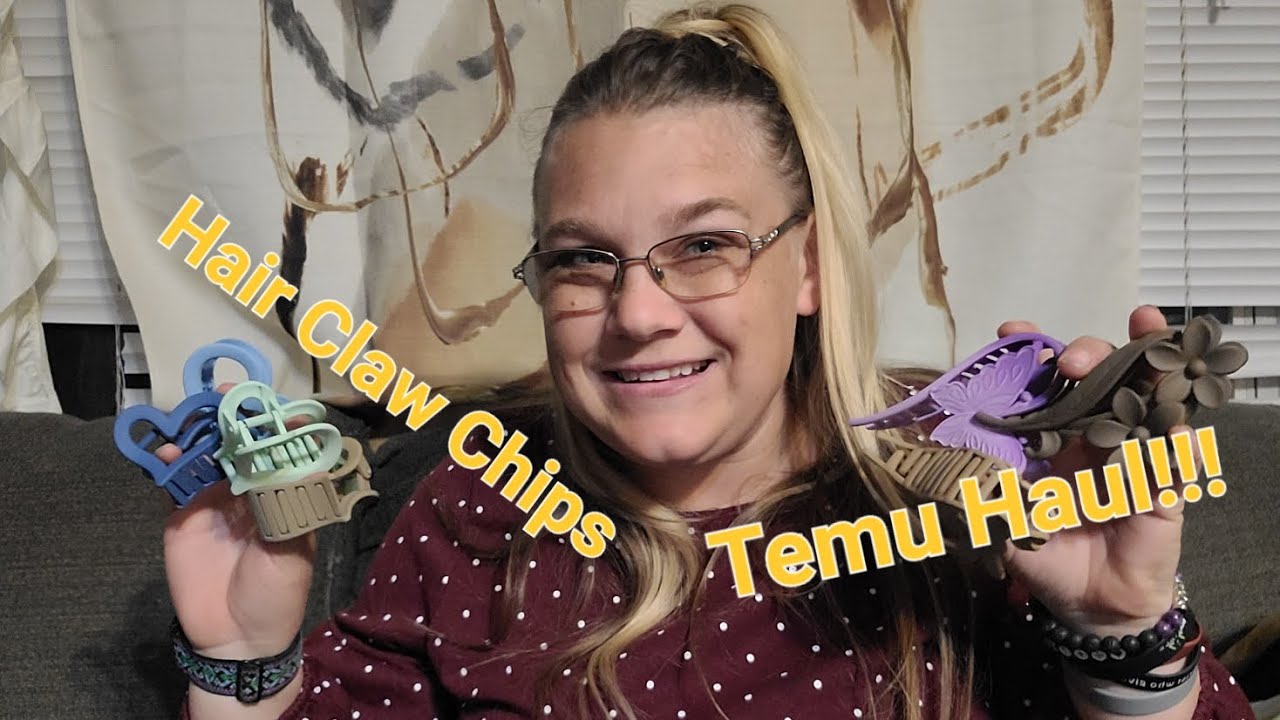 Temu Hair Clip Haul!!! - YouTube