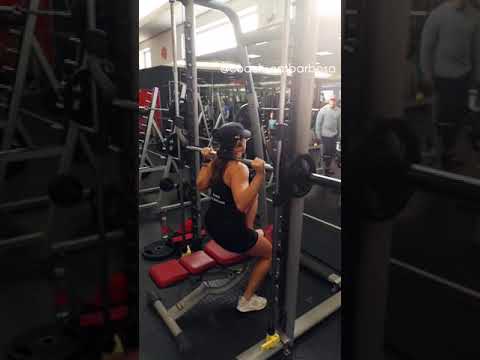 Smith Machine single leg step up and squat - YouTube
