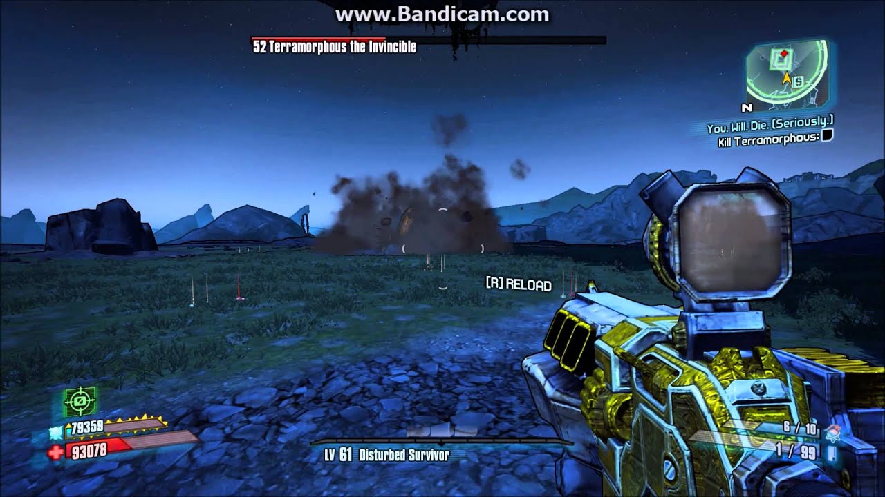 Borderlands 2 - Terramorphous the Invincible Boss Gameplay - YouTube