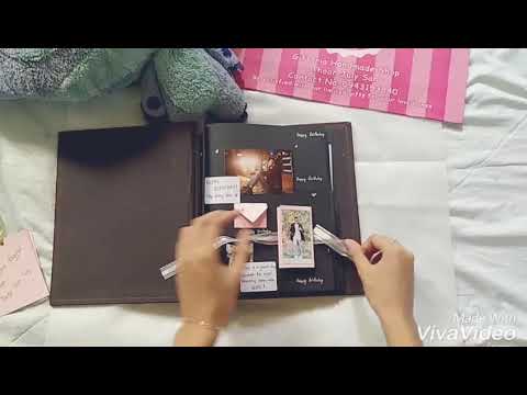 Handmade Scrapbook Gift for Idol - YouTube