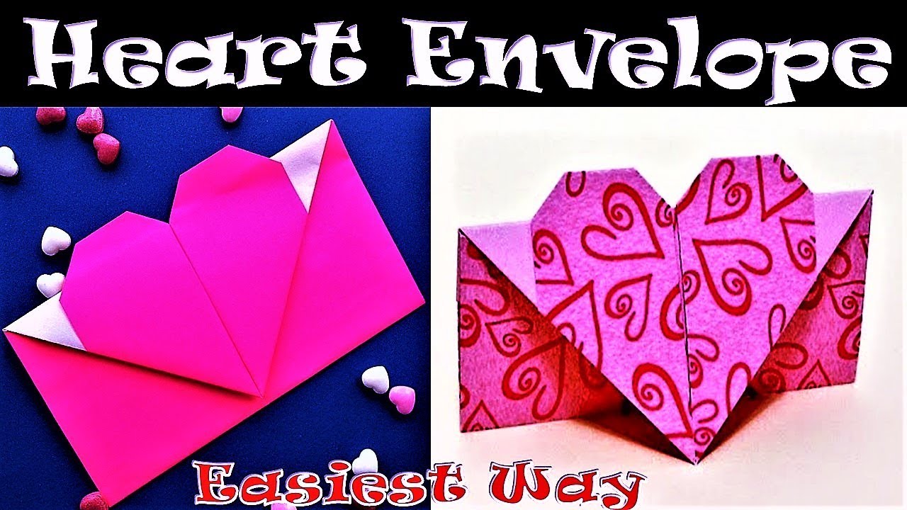 Heart Envelope💌With Paper Fold - Valentine special Envelope - Papder ...