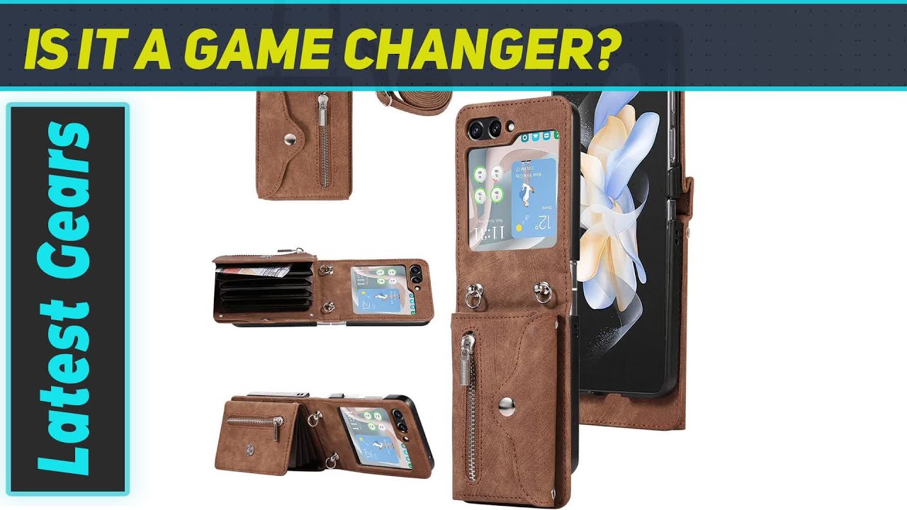 Samsung Galaxy Z Flip 5 Wallet Case Review with Shoulder Crossbody ...