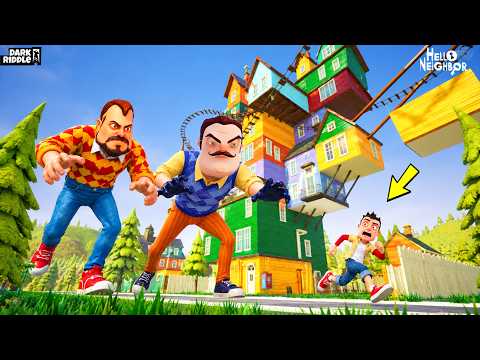 BAŞIMIZ BELADA . EFSANE EVDE 2 DÜŞMAN 😱 Hello Neighbor Mod