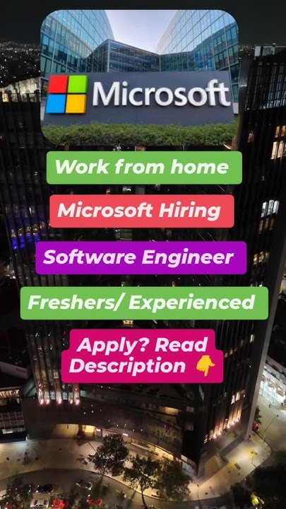 Microsoft Hiring Software Engineer #microsoft - YouTube