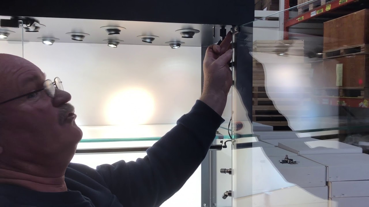How to install and remove display case doors - YouTube