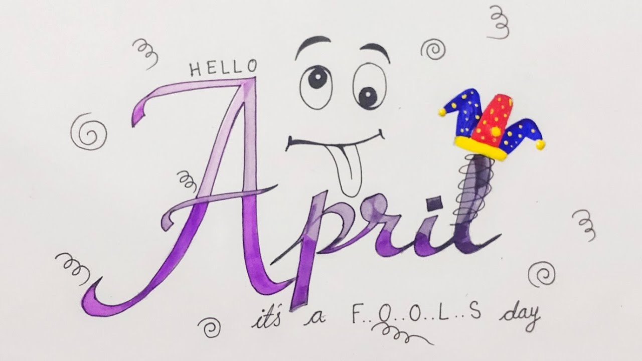 How to write April | hand lettering - YouTube