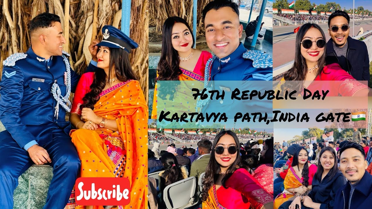 76th Republic Day Parade at India gate, Kartavyapath|Vlog 66| Assamese ...