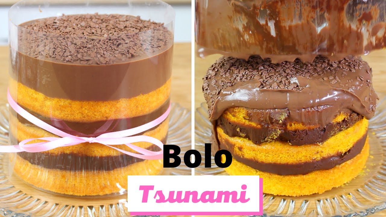 BOLO TSUNAMI DE CENOURA | SUPER TENDÊNCIA | COM MUITO CHOCOLATE - YouTube