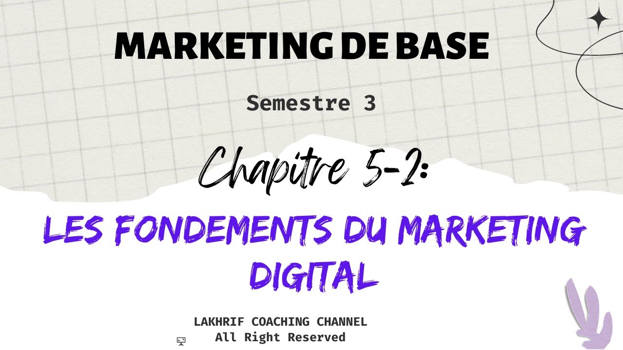 Chapitre 5 Marketing de Base S3: Les fondements du marketing digital 2 ...