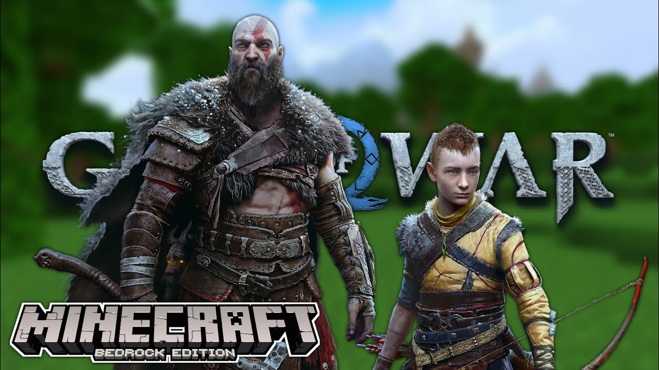 ADDON GOD OF WAR RAGNAROK MCPE 1.19+ - YouTube