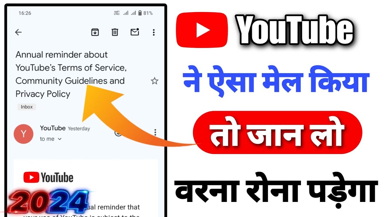 Annual reminder about youtube’s terms of service community guidelines ...
