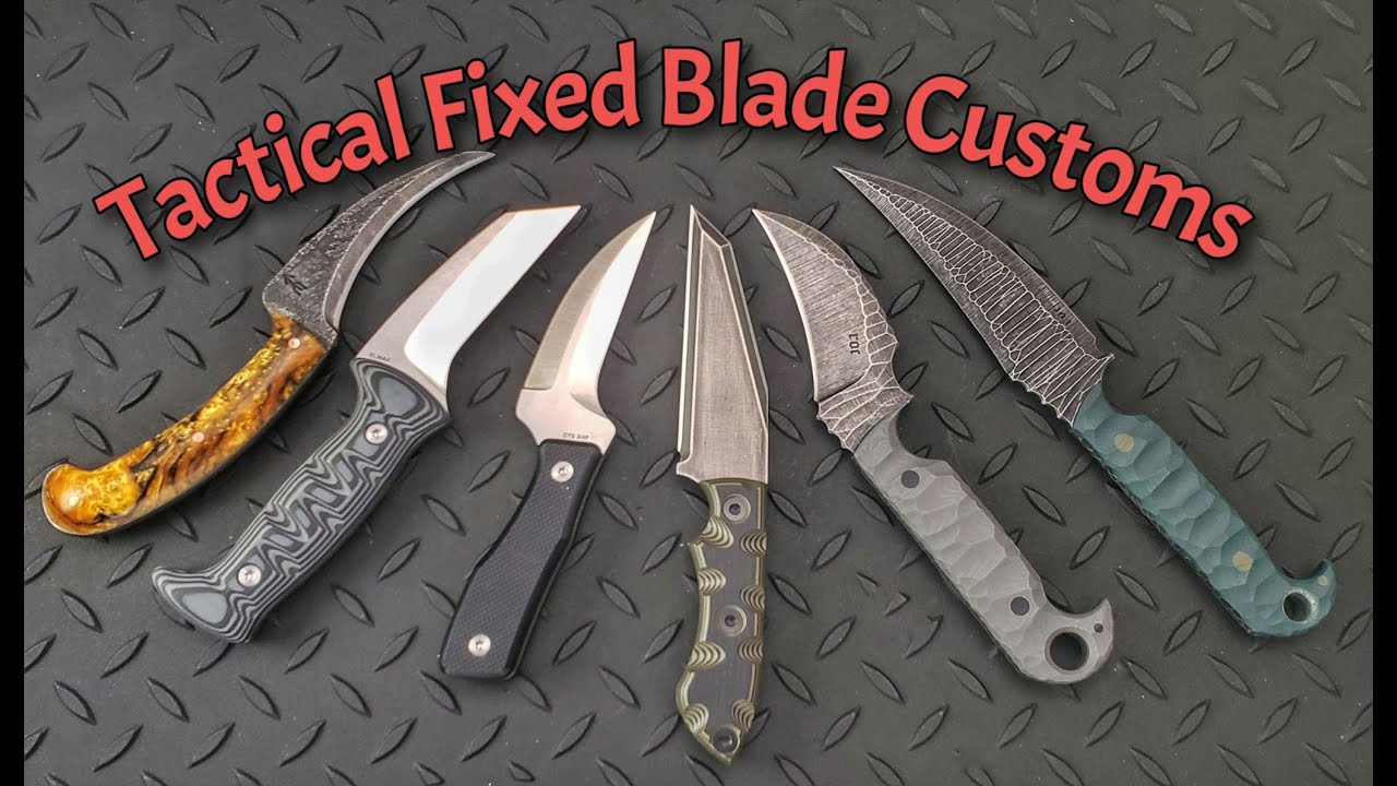 Custom Tactical Fixed Blade Knives