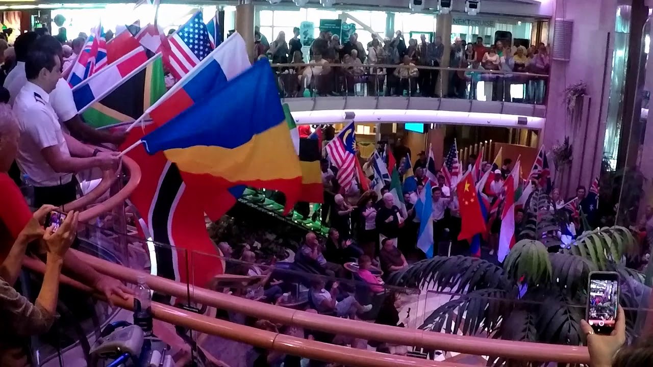 Royal Caribbean Radiance of the Seas Parade of Flags - YouTube