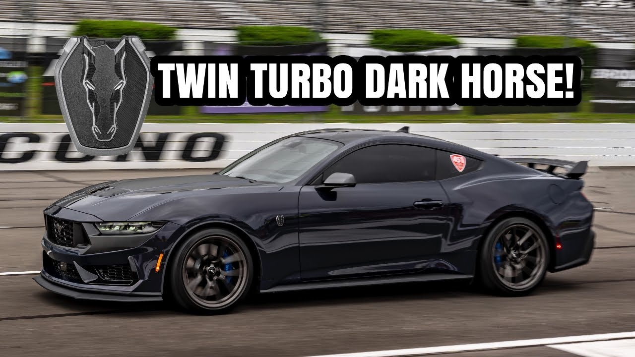 1ST TWIN TURBO DARK HORSE plus TUNING UPDATE 2024 MUSTANG! - YouTube