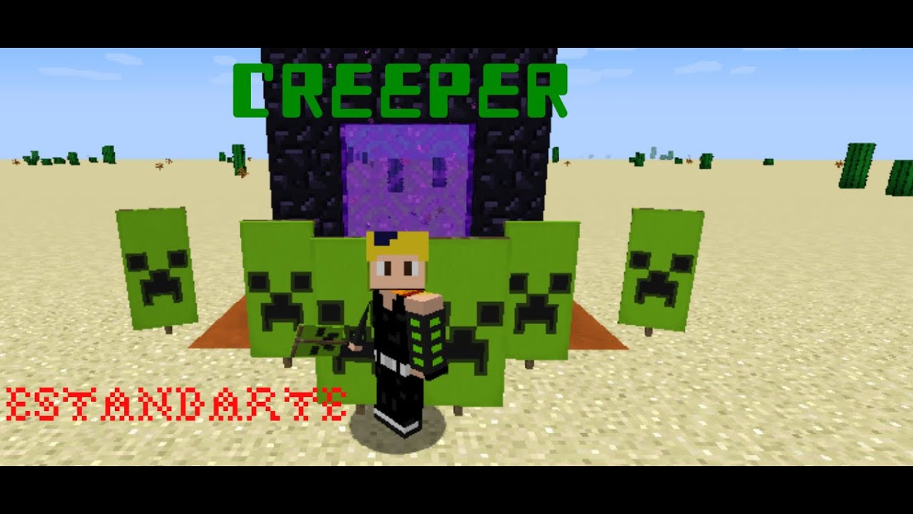 ¡Como Hacer Banderas O estandarte de Creeper! - YouTube
