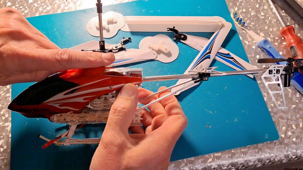 Lucky Boy 9953 49 MHz RC Helicopter 3D printed parts P1 - YouTube