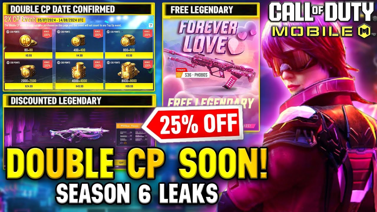 Double CP Date Revealed | Discounted Legendary | Free S36 Phobos | COD ...