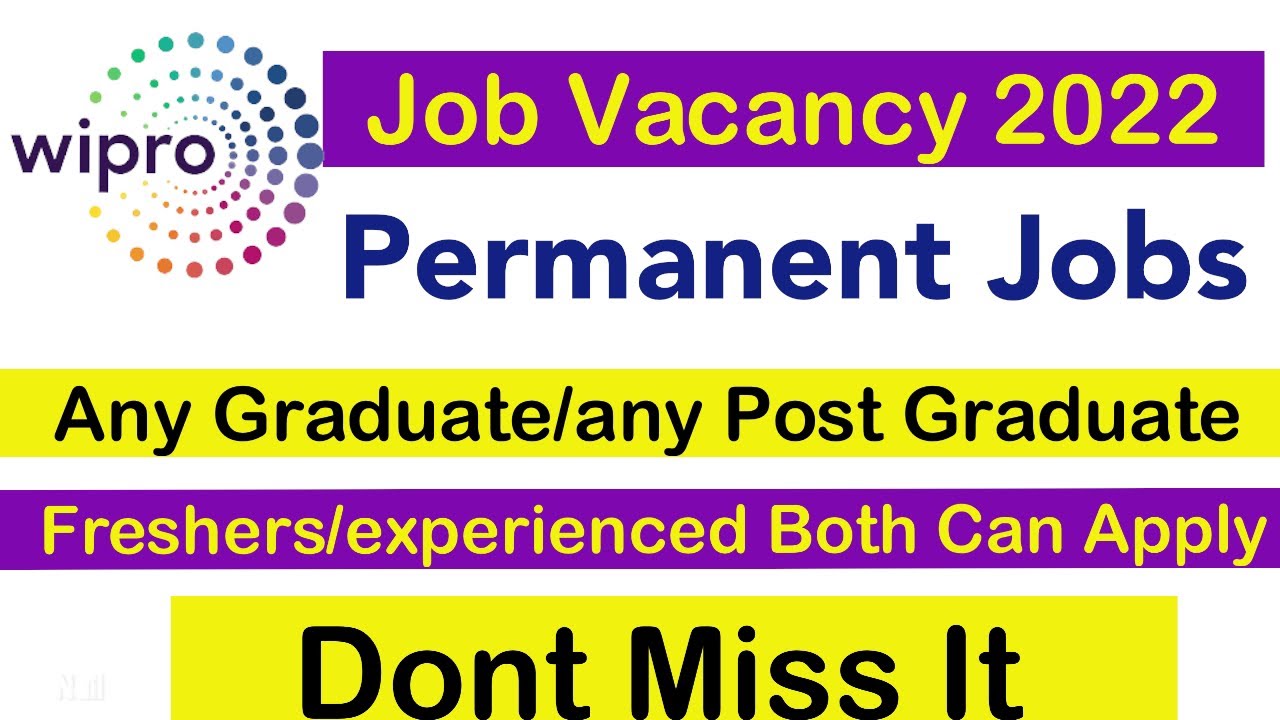Latest jobs | Wipro | Wipro job vacancy 2022 | private job vacancy 2022 ...