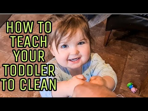 How To Teach Your Toddler To Clean - YouTube