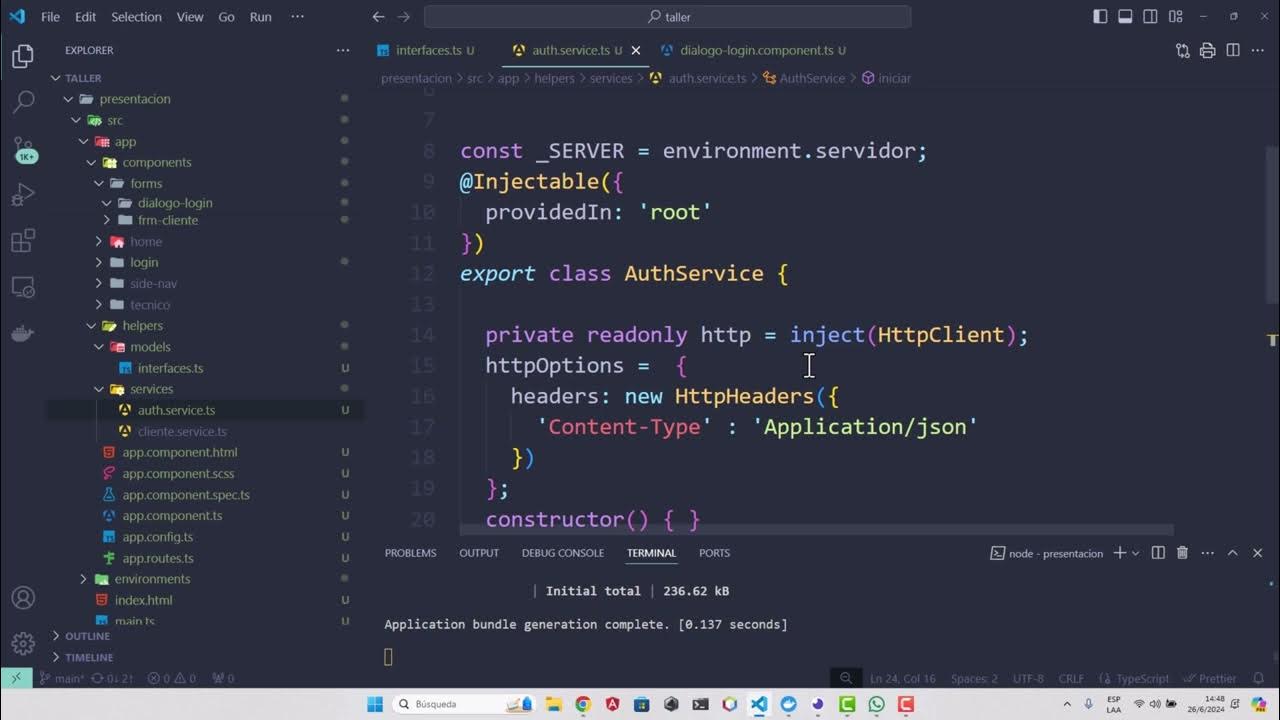 Video Presentación Angular 18 - 17 Login parte 2 - YouTube