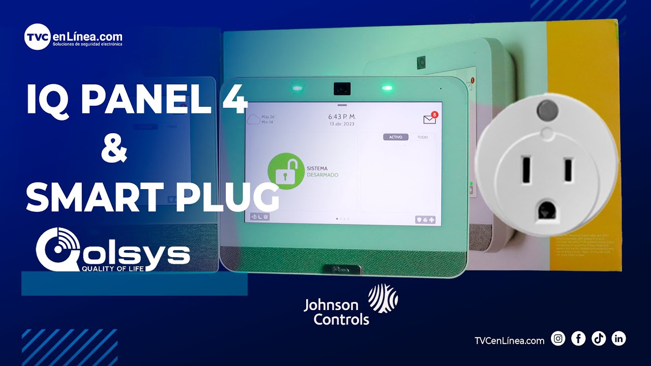 DSC | QOLSYS IQ Panel 4 domótica & IQ Smart Plug - YouTube